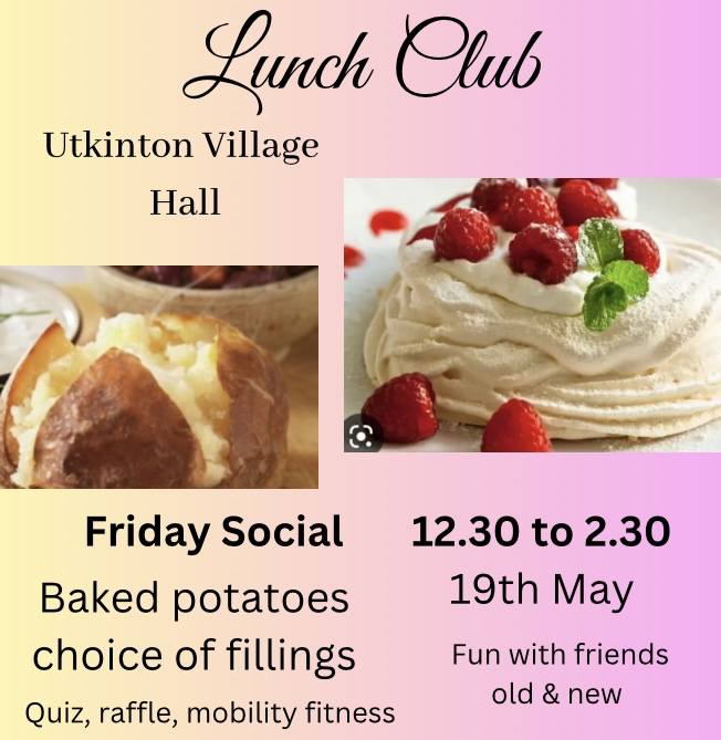 The Friday Social – Utkinton Village Hall